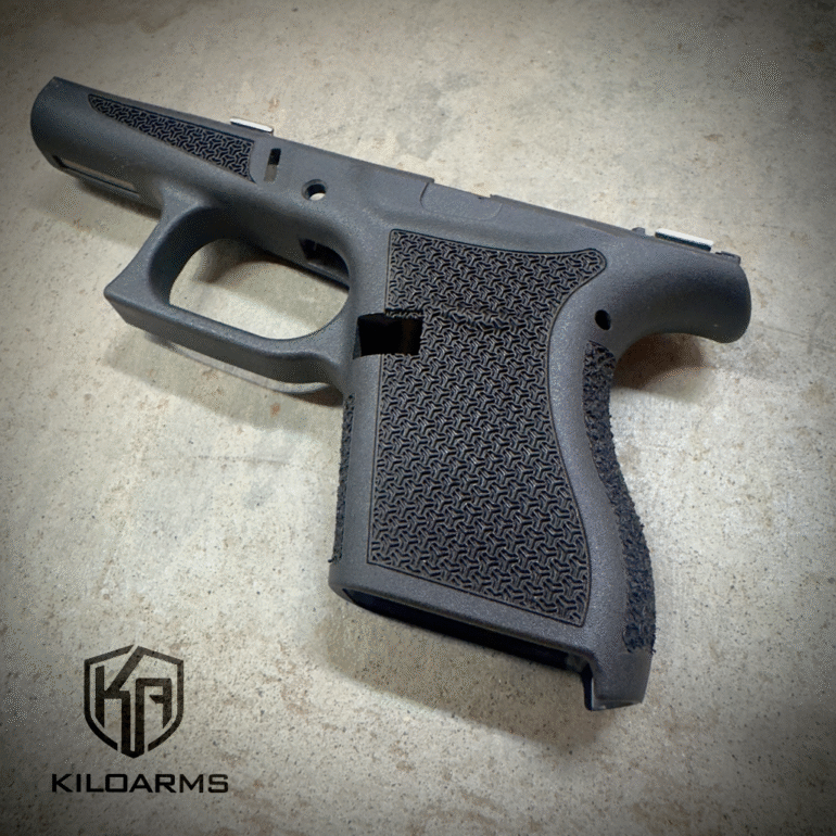 Stippled Glock 43 Frame – Kilo Arms